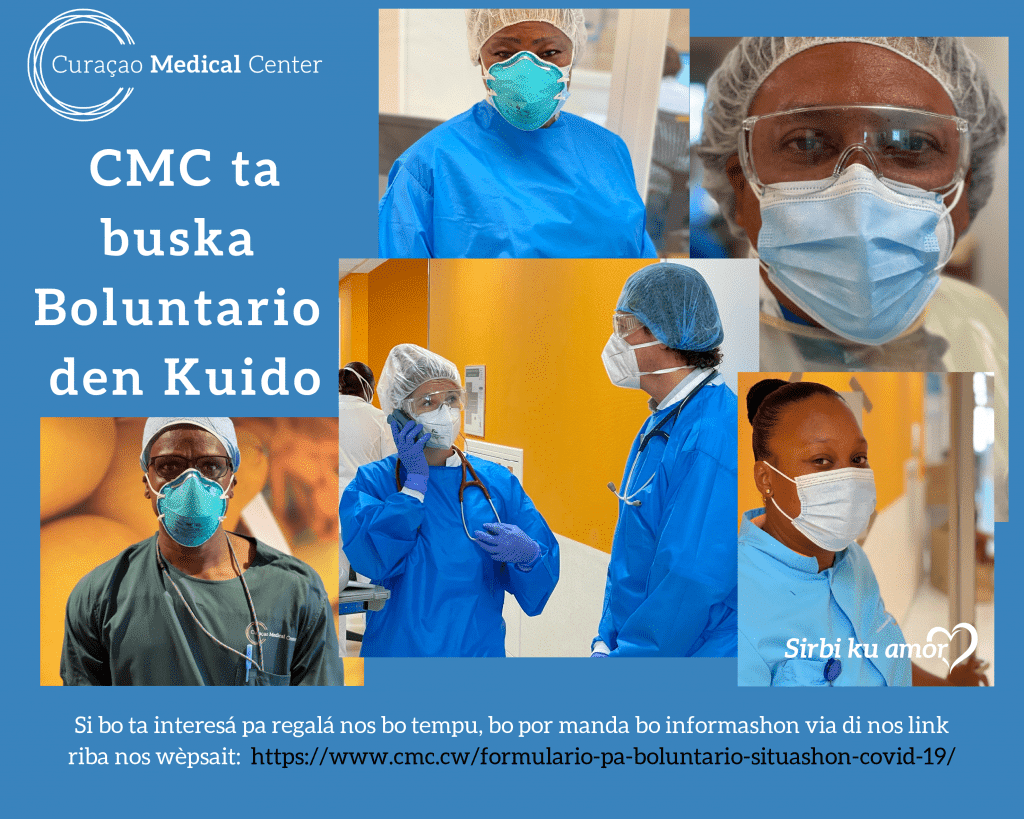CMC calls out for Healthcare volunteers - Curaçao Medical Center